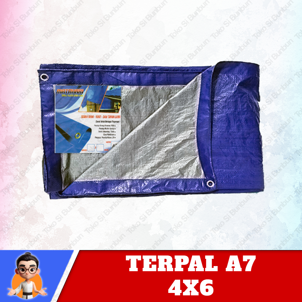Jual TERPAL PLASTIK CAP Matahari A7 UKURAN 4x6 Meter | Shopee Indonesia