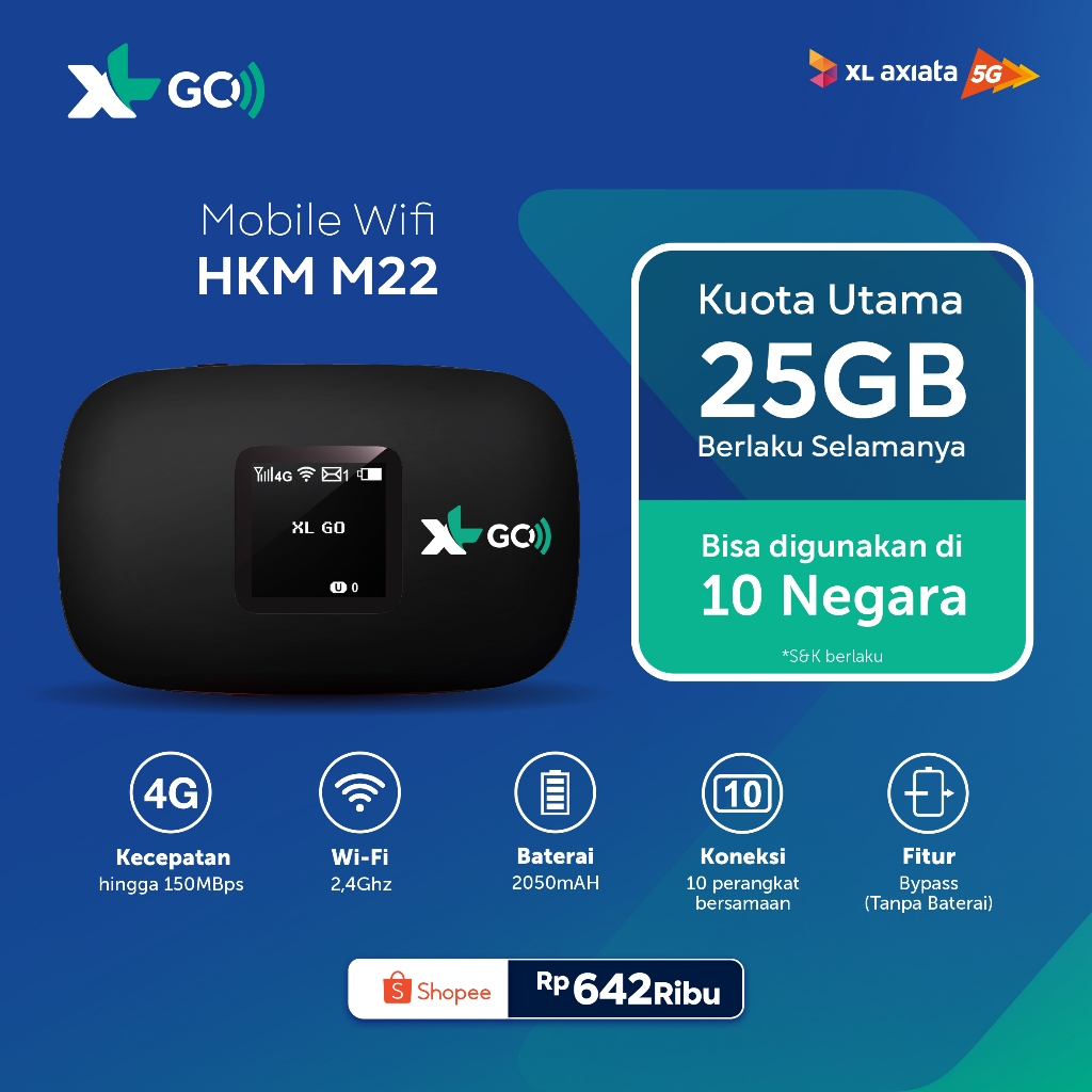 Jual MODEM HKM M22 XL GO MODEM WIFI 4G LTE HKM M22 XL | Shopee Indonesia