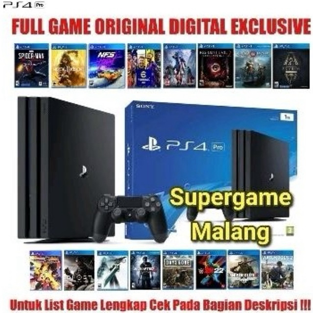 Jual PS4 Hen Full Game Permanen PS 4 Slim Fat 500GB 500 Giga Pro 1TB CFW Sony Playstation ...