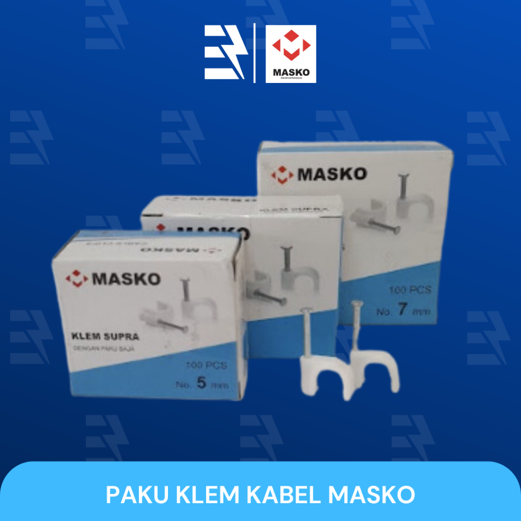 Jual MASKO KLEM KABEL / PAKU KABEL / PAKU BETON LISTRIK NO 5 mm, 6 mm ...