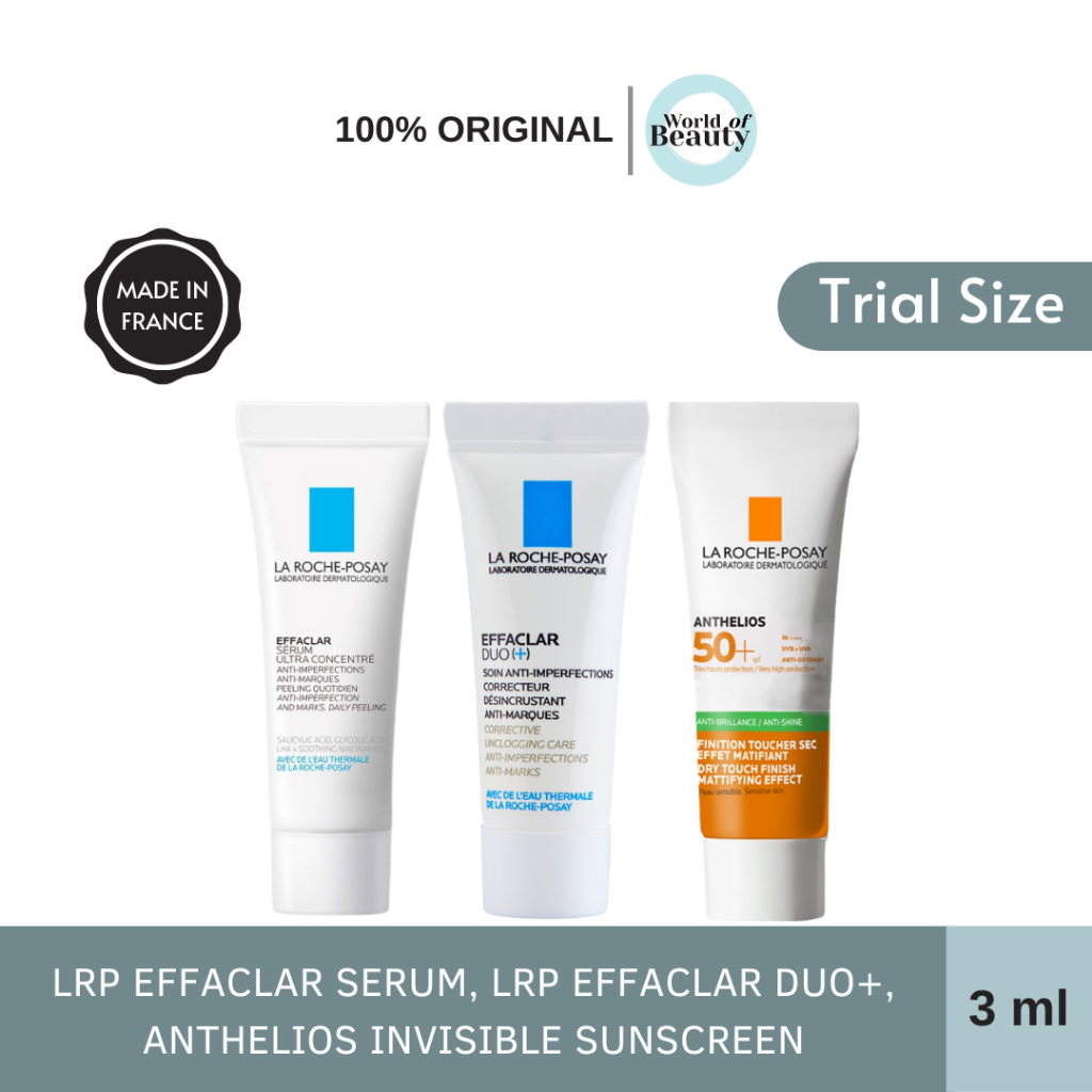 Jual WOBS | ORIGINAL Effaclar Duo+ | Effaclar Serum | Anthelios UV Mune ...