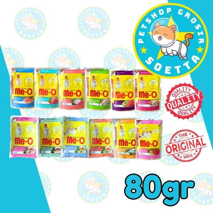 Jual Meo Pouch 80gr Makanan Kucing Basah MEO wet food | Shopee Indonesia