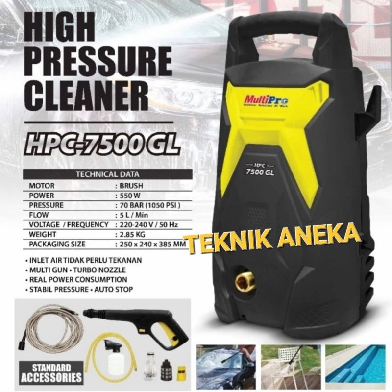 Jual JET CLEANER MULTIPRO HPC 750GL STEAM CUCI MOBIL MOTOR AC PRESSURE ...