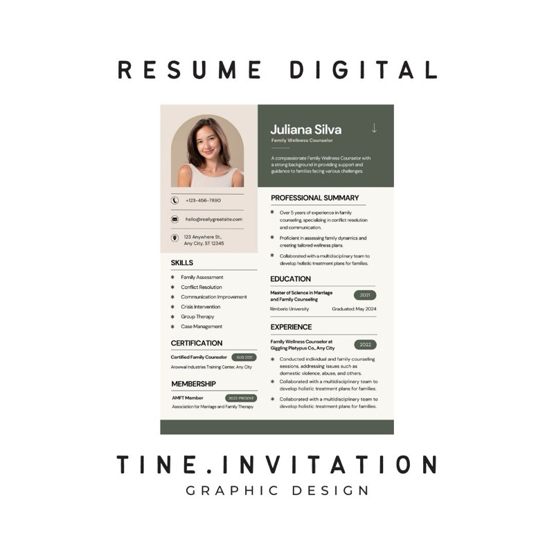 Jual Jasa design resume / CV digital | Shopee Indonesia
