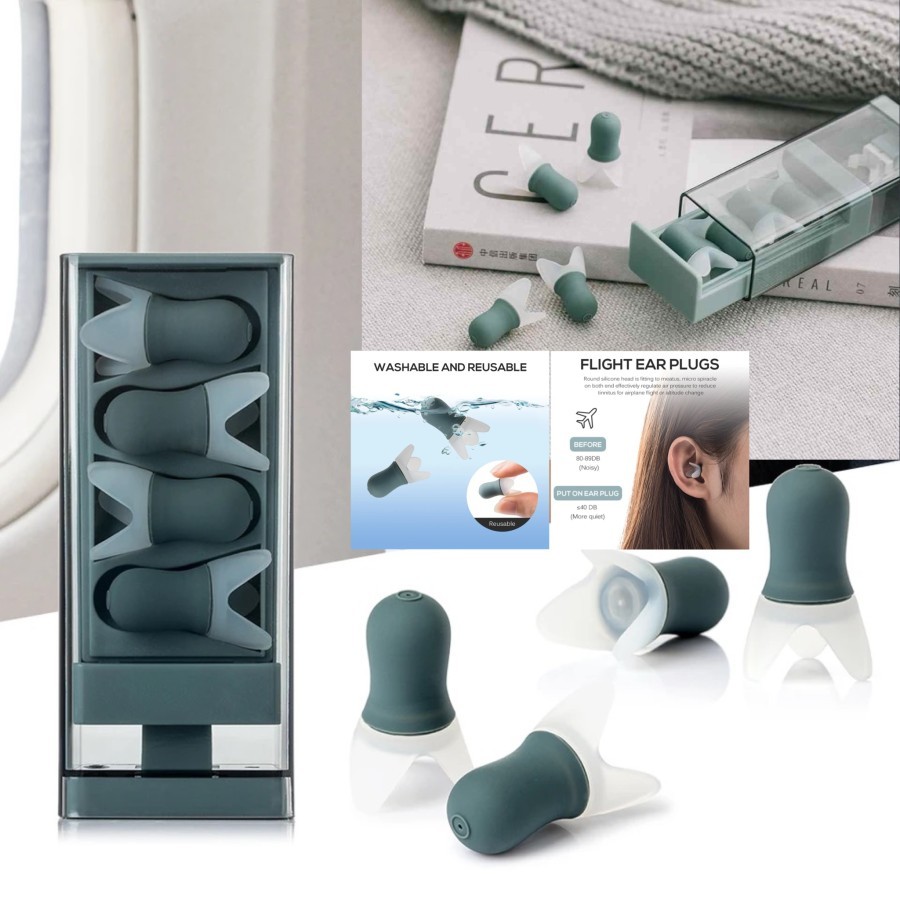 Jual Penutup Telinga Earplug Peredam Kedap Suara Anti Bising Ear Plug | Shopee Indonesia