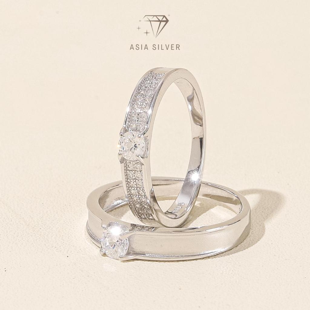 Jual Cincin Couple Perak Silver 925 Tunangan Nikah Kawin Wedding Ring ...