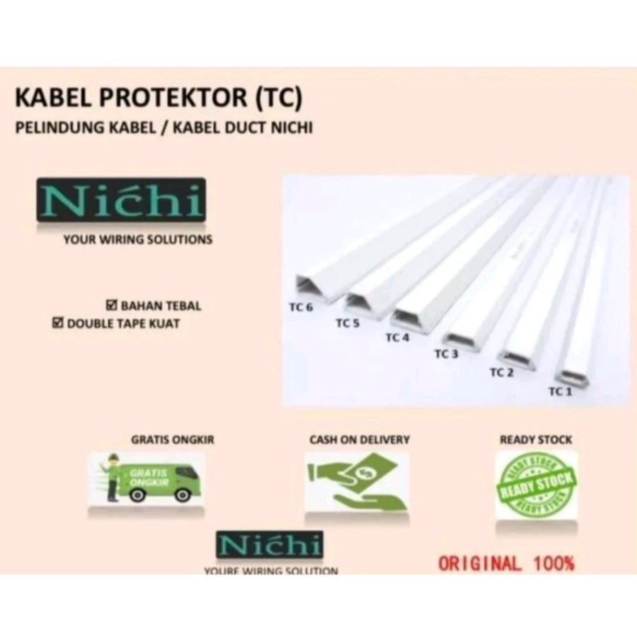 Jual Nichi Kabel Duct Protector TC 2/3/4) 5/6 1 meter Premium Quality | Shopee Indonesia