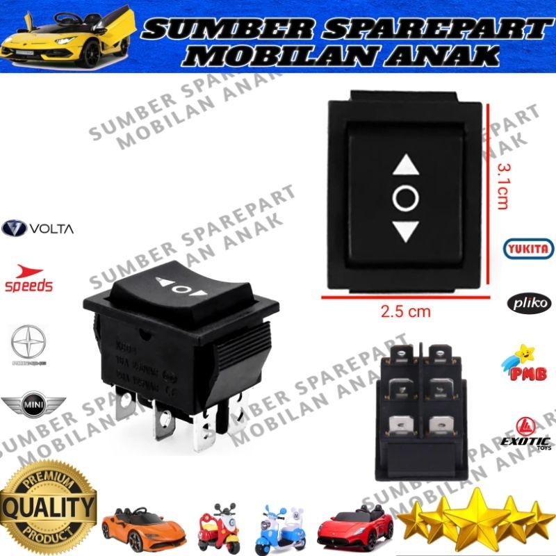 Jual SAKLAR SIMBOL MAJU MUNDUR SWITCH FORWARD STOP BACK SAKLAR MOBIL ...