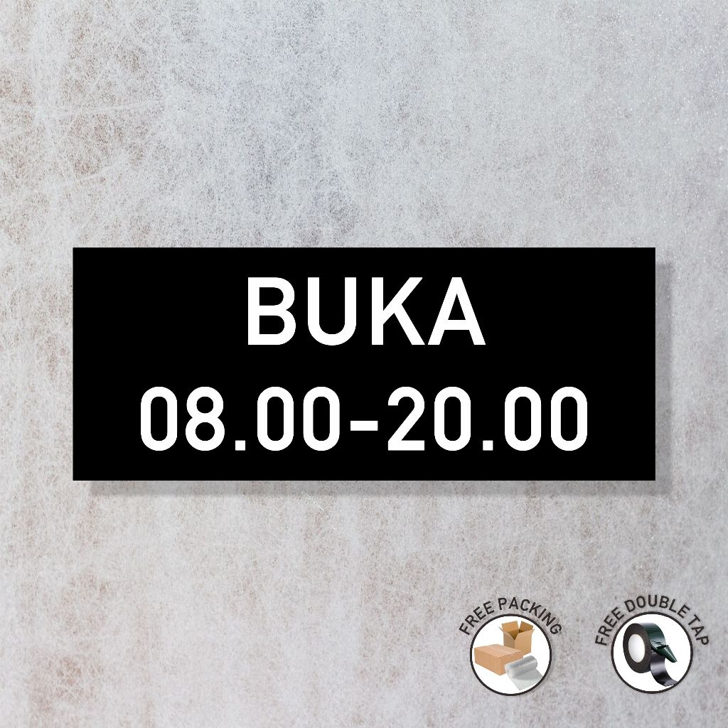 Jual Custom Acrylic jam Buka toko | Acrylic jam operasional custom ...