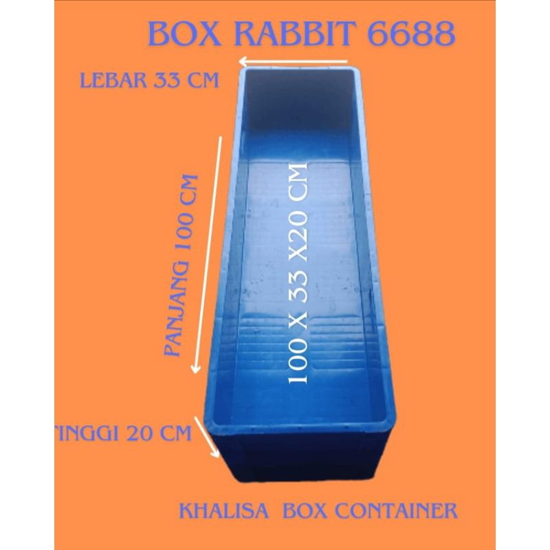 Jual box kontainer bak plastik,keranjang ,rabbit no6688 bekas,ukuran 100x33x20, tools box, box ...