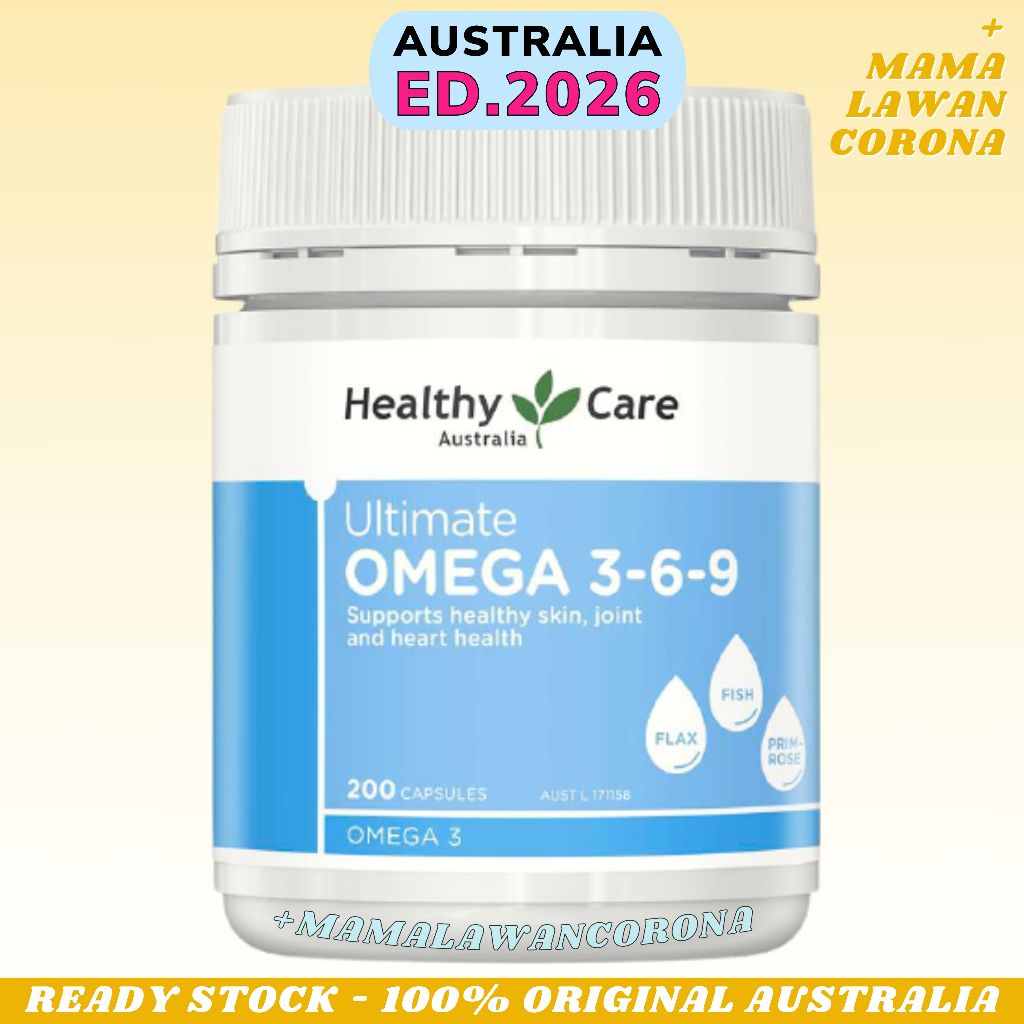 Jual Healthy Care Omega 3 6 9 369 Odourless Fish Oil 1000mg 1000 mg 400 ...