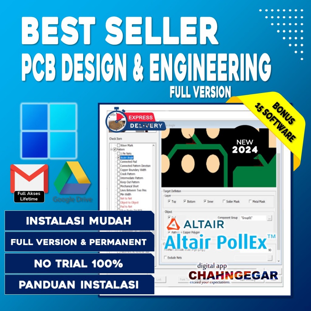 Jual Altair PollEx 2023 Full Lifetime Software PCB Design & Engineering Analisis / Proteus Pro ...