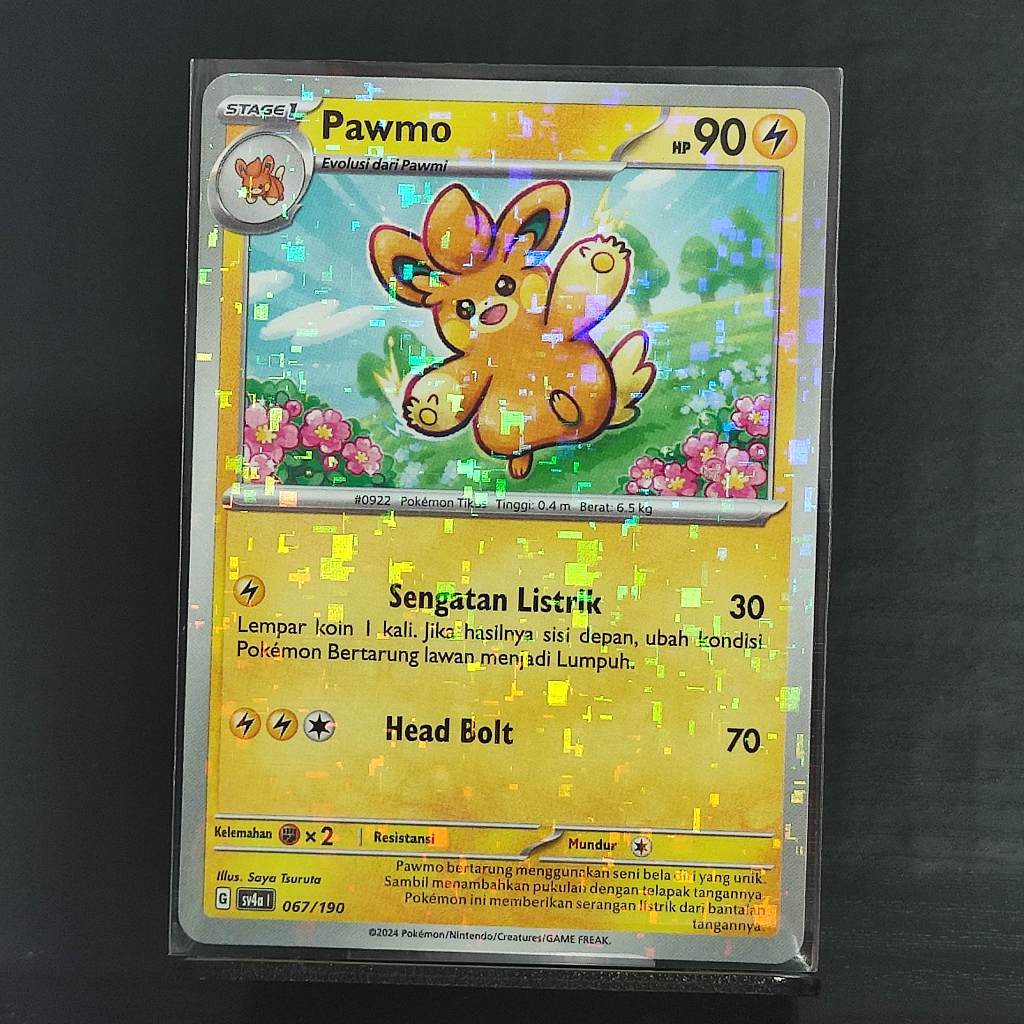 Jual Pawmo - Reverse Holo Foil - sv4a RegG Pokemon LISTRIK TCG ...