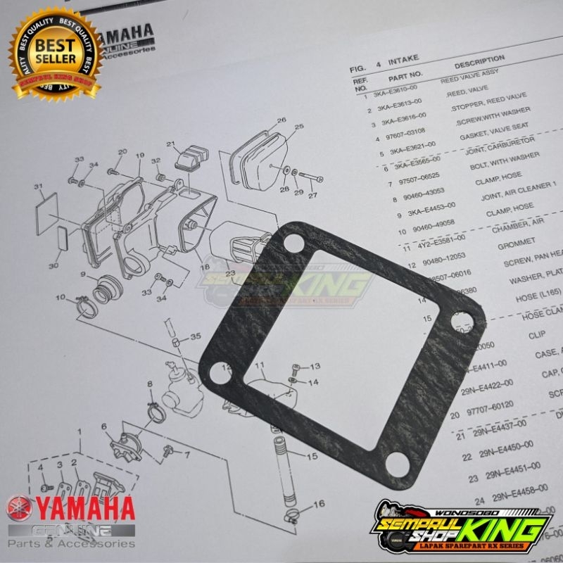 Jual Gasket paking packing membran rx king rxking rxs rxk tebal presisi satuan | Shopee Indonesia