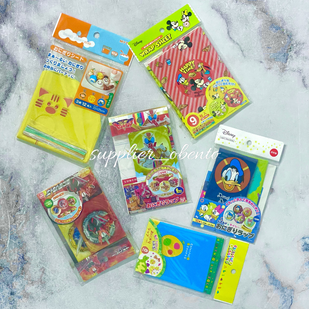 Jual [Seria/Sanrio/Bandai/Skater] Disney Onigiri Wrap Sheets Bento Wrap ...