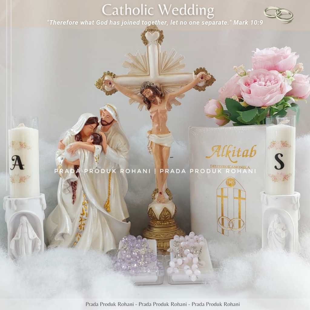 Jual SET PAKET HANTARAN PERNIKAHAN KATOLIK KELUARGA KUDUS BERDIRI ...