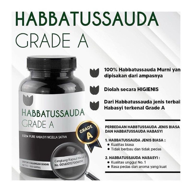 Jual HABBATUSAUDA GRADE A TANPA AMPAS ORI SR12 (Langsung dr gudang ...