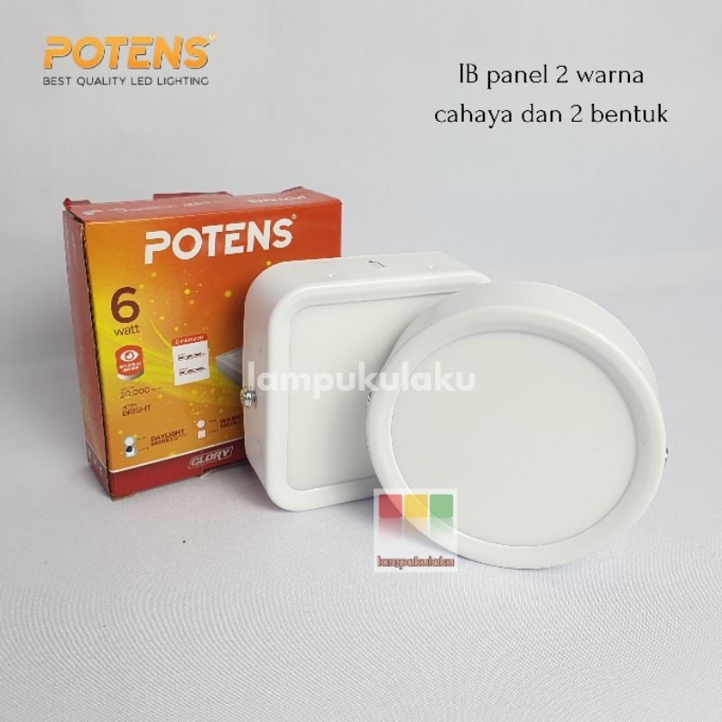 Jual Downlight LED Outbow Potens 6W bulat dan kotak cahaya putih ...