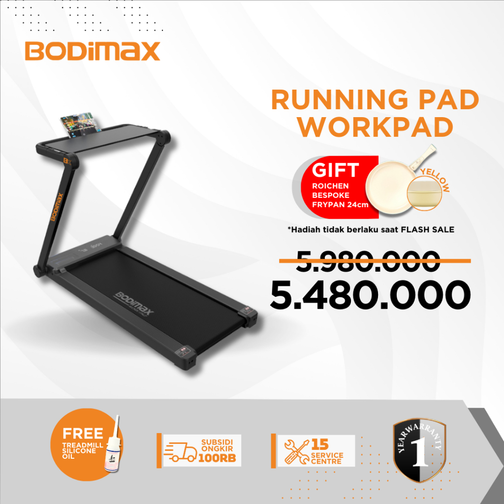 Jual BODIMAX RUNNING PAD 3 IN 1 / WORK PAD | Shopee Indonesia