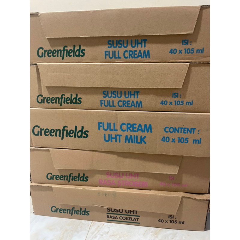 Jual Greenfield Susu UHT per Cartoon - 105ml (40pcs) KHUSUS KALIMANTAN ...