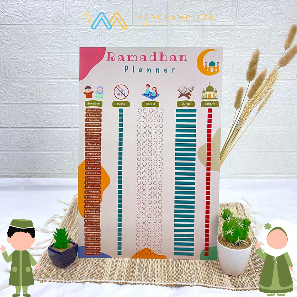 Jual Ramadhan Planner Untuk Anak di Bulan Ramadhan 2024 - Ukuran A3 ...