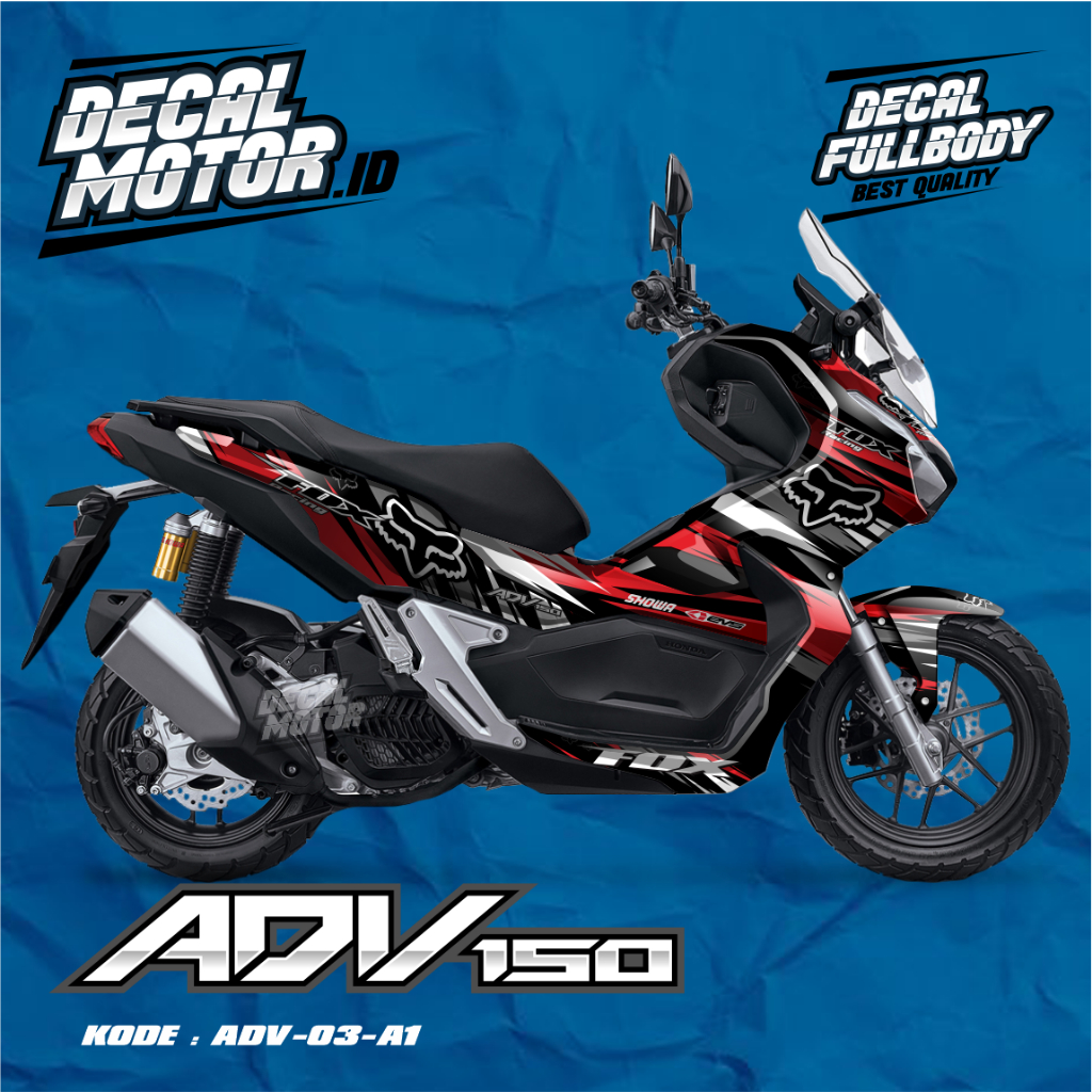 Jual Decal Adv Full Blok - Stiker Decal Honda Adv 150 Striping Fullbody ...