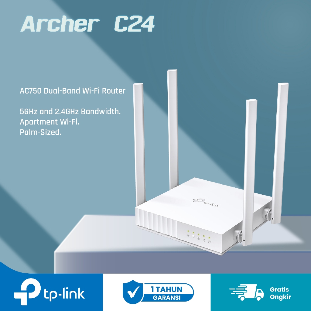 Jual Tp-link Archer C24 AC750 Dual-Band Wi-Fi Router High Speed Wi-Fi ...