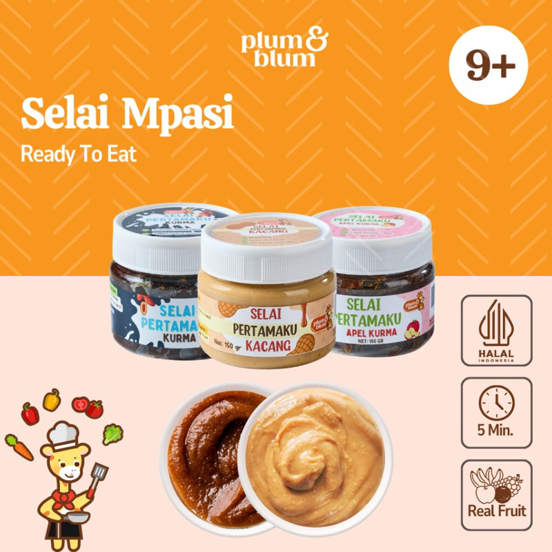 Jual Plum & Blum Selai Mpasi Selai Kurma Selai Kacang Pemanis Alami ...