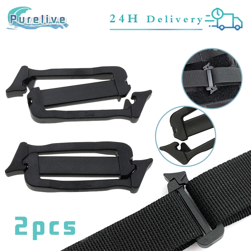 Jual 5pcs Adjust Backpack Clips Two Way Clip Webbing Buckle Strap Belt ...