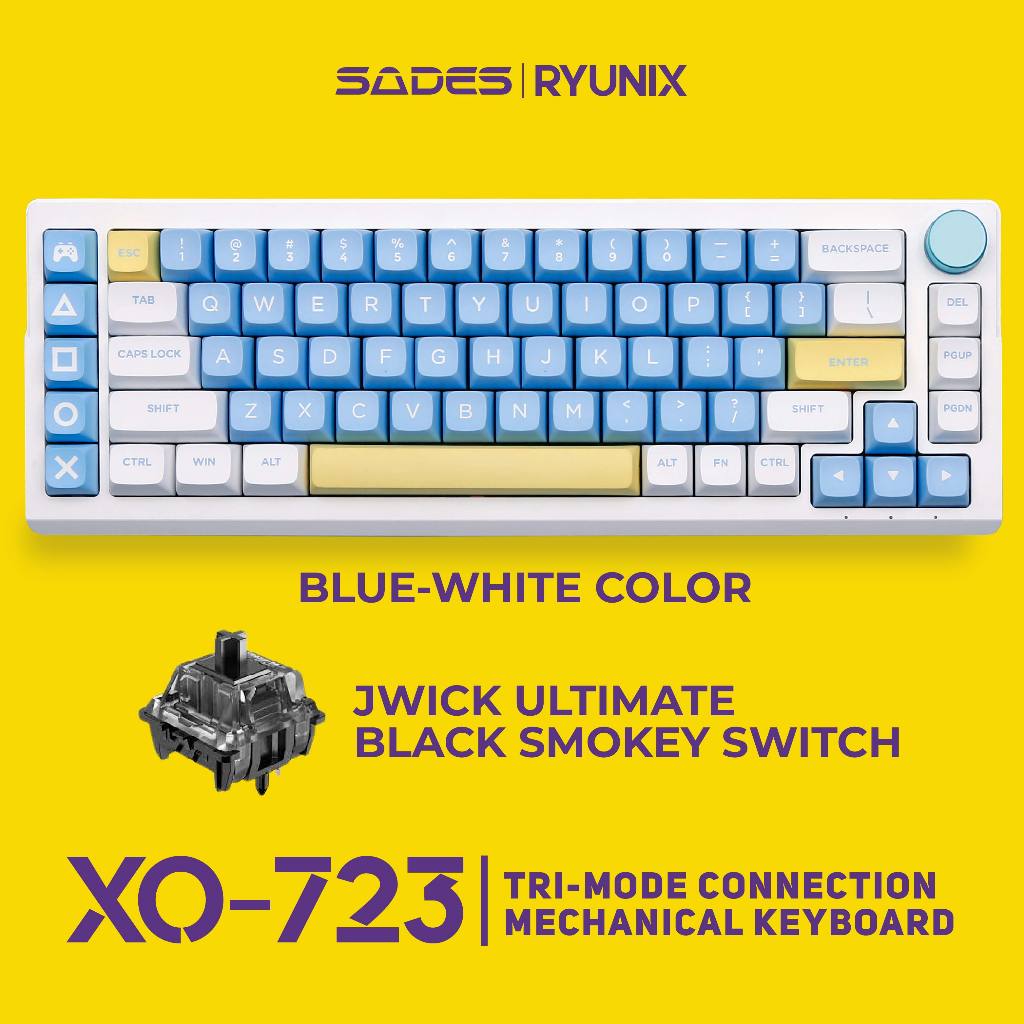 Jual Sades Ryunix XO-723 Keyboard Gaming Mechanical Tri-mode | Shopee ...