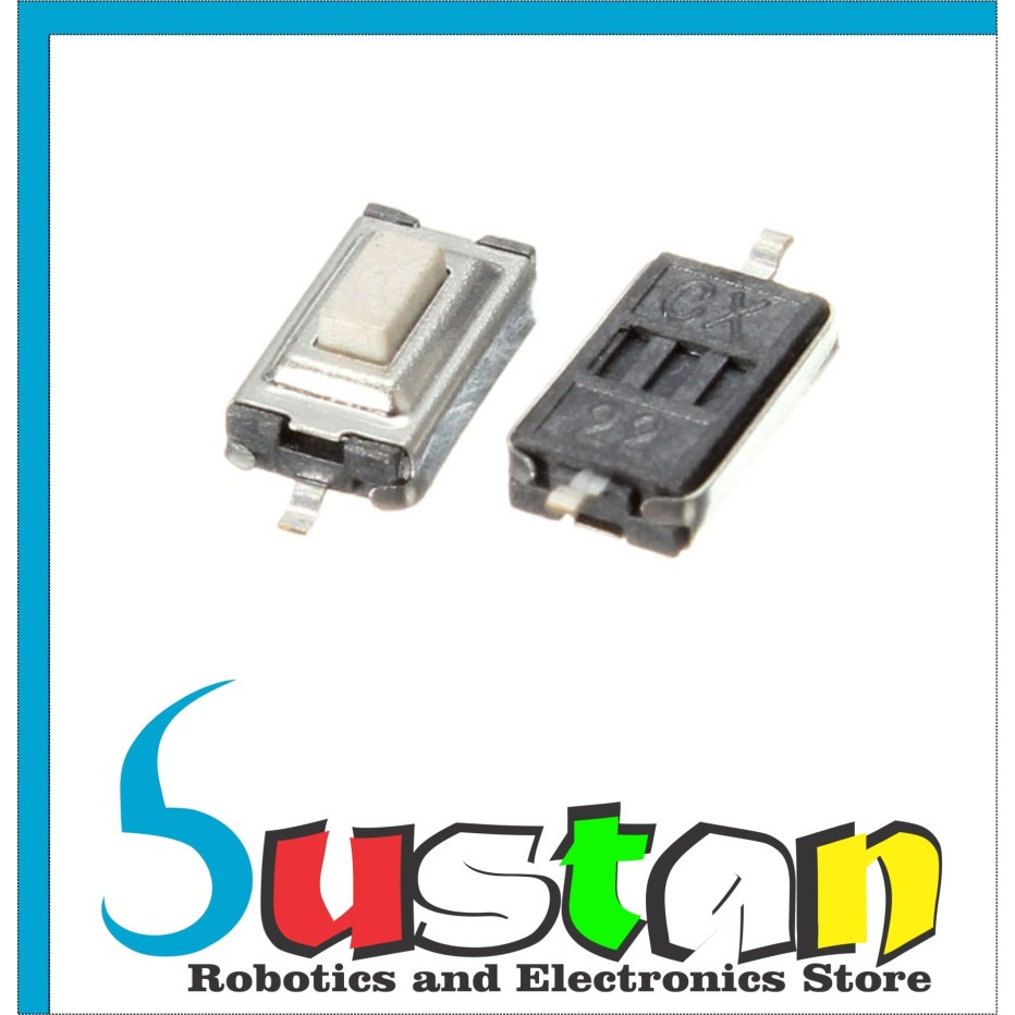 Jual 3x6x2.5mm Tactile Push Button Switch Tact Micro Switch 2 Pin SMD ...