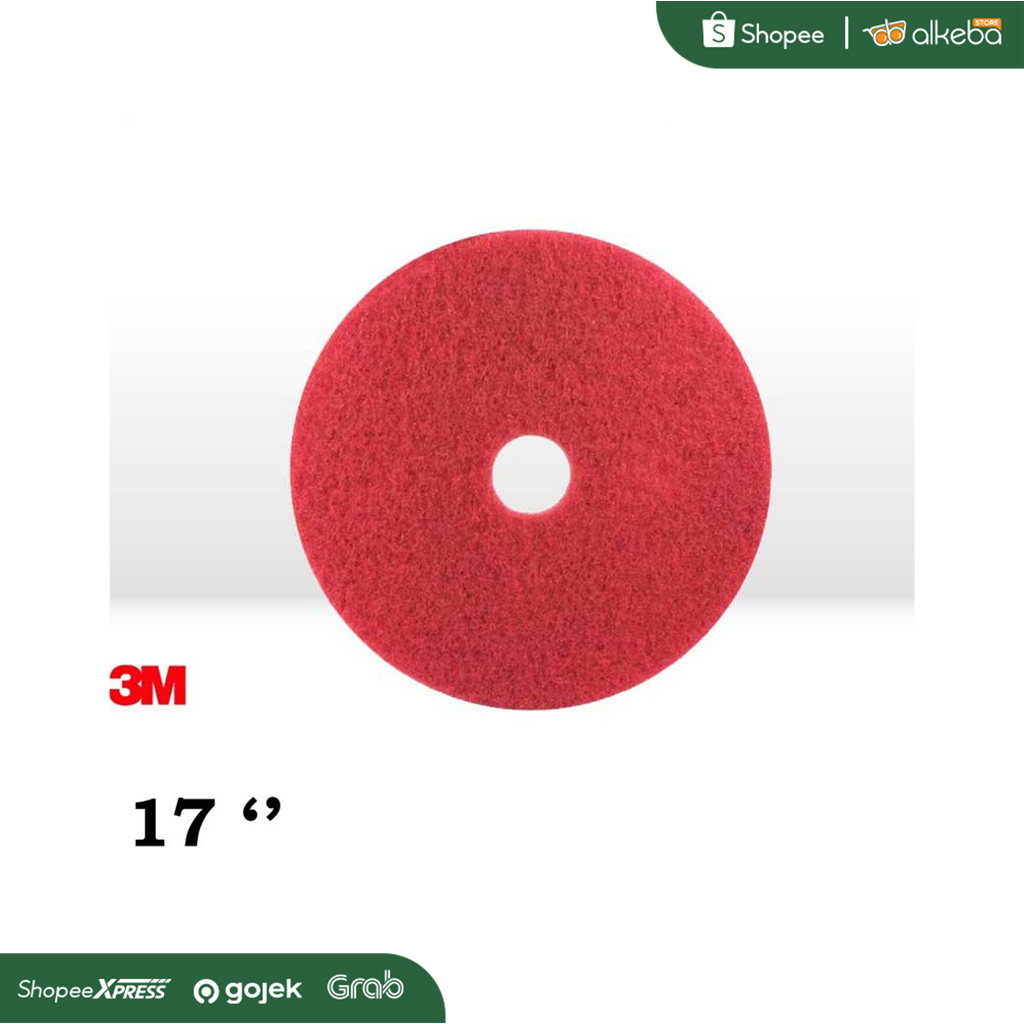 Jual Buffing Pad 3M 17 inch Merah / Spoon Pad Putih Mesin Polisher ...