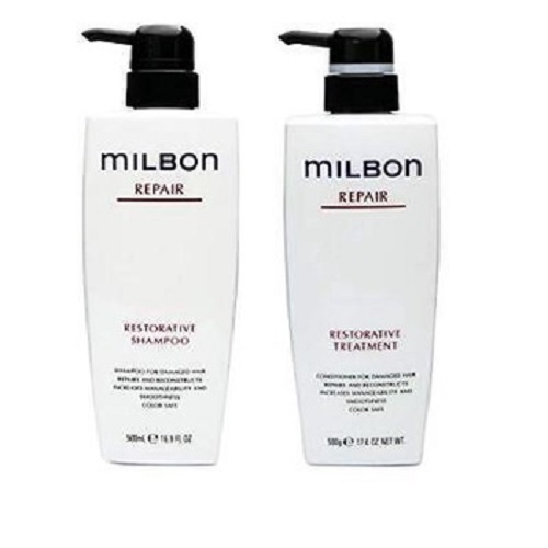 Jual Global Milbon Repair Restorative Shampoo Treatment 500mL | Shopee Indonesia