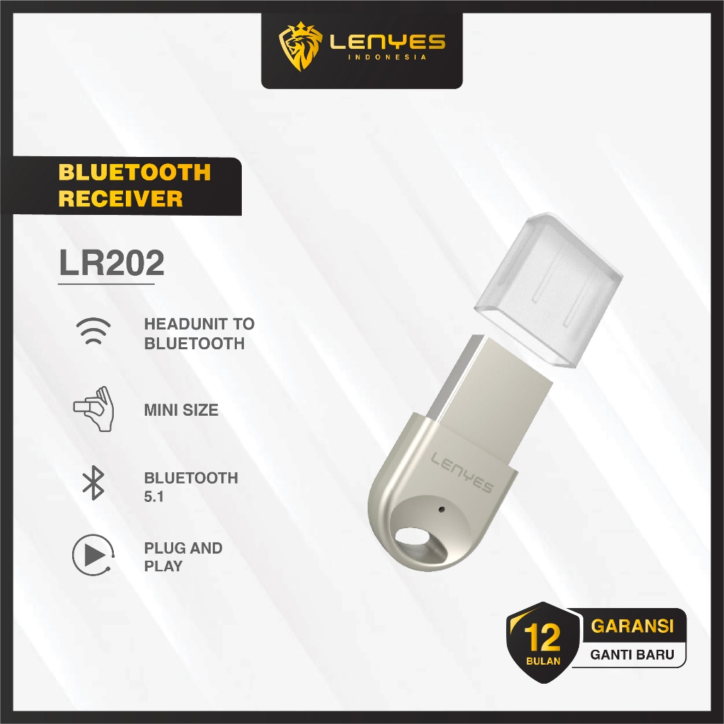 Jual LENYES LR202 Bluetooth Receiver USB Wireless Adapter 5.1 Alat ...
