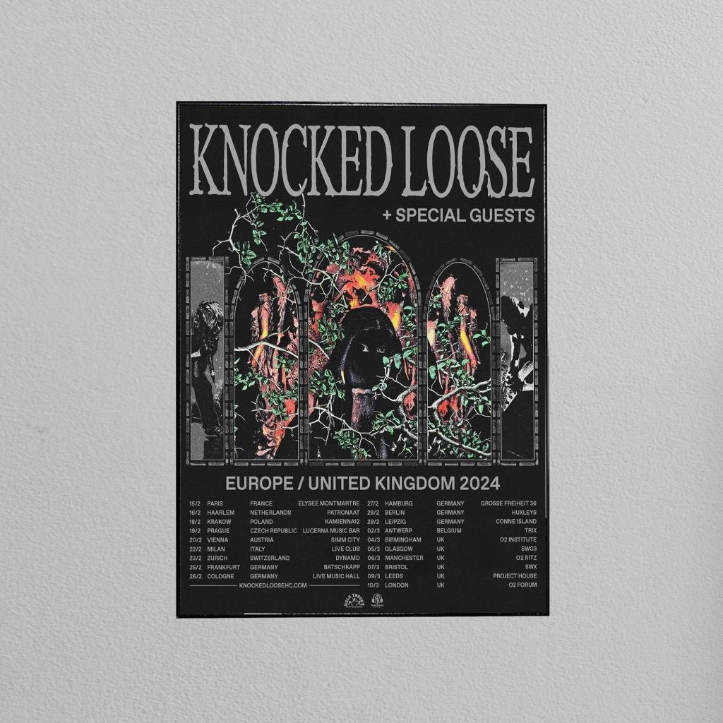 Jual KNOCKED LOOSE Poster + Frameblock / Bingkai Ukuran 45x30 BAND ...