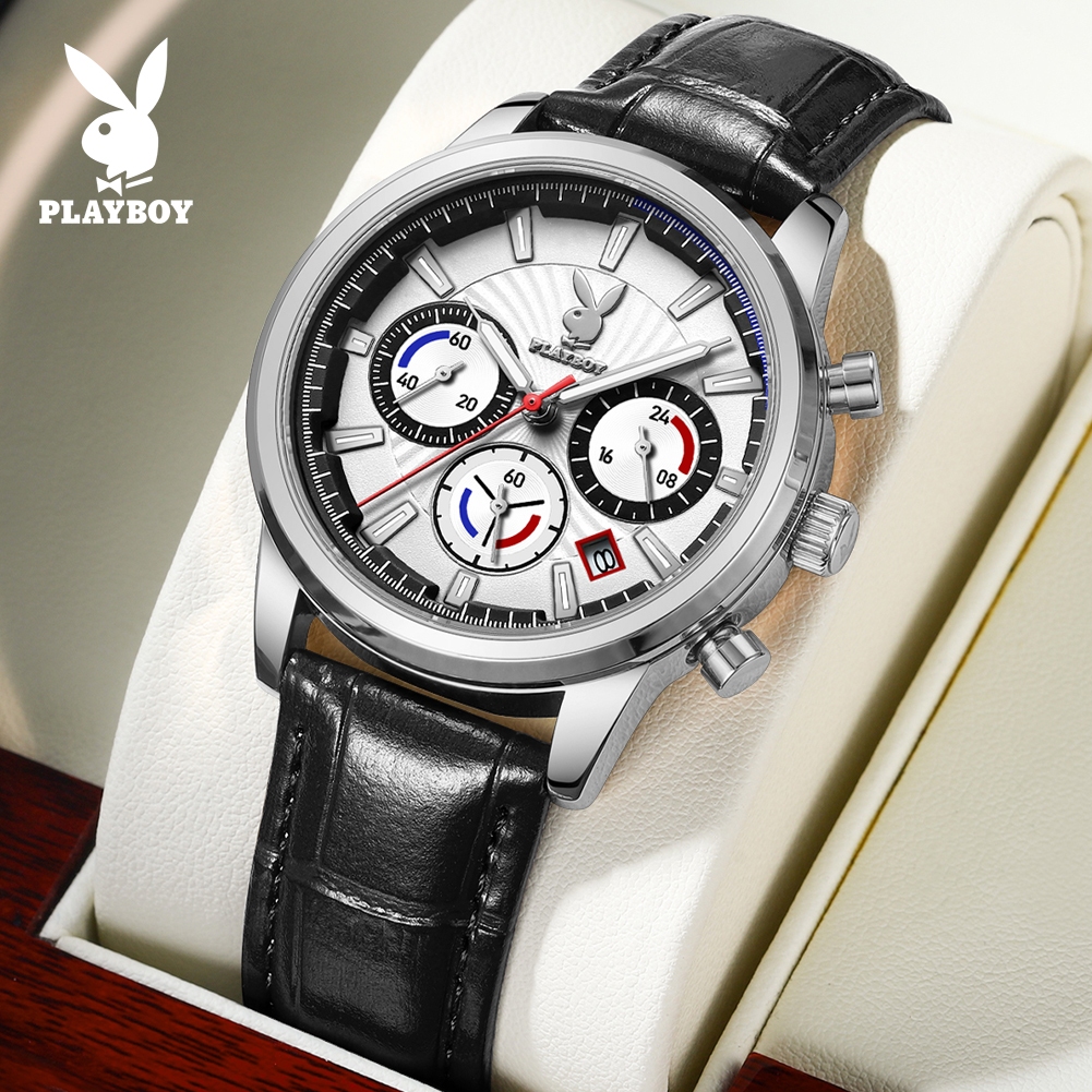 Jual PLAYBOY 3305 Jam Tangan Pria Anti Air Original Fashion Leather ...