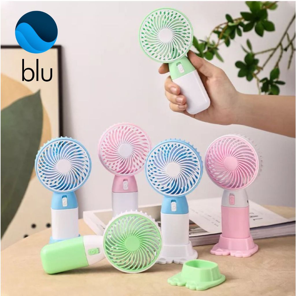 Jual Kipas Angin Mini Portable Tangan Stand Meja / Kipas mini Karakter ...