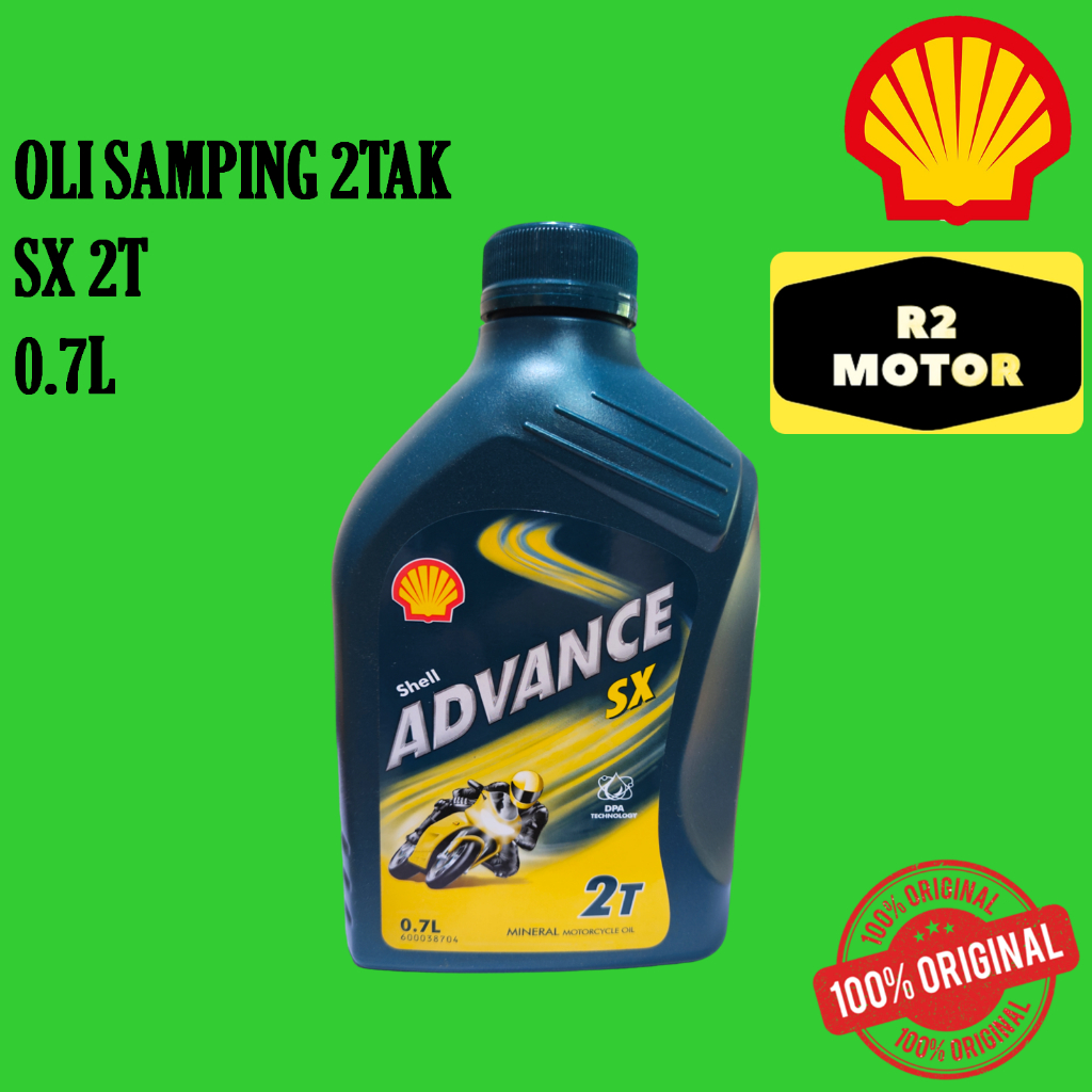 Jual OLI SAMPING MOTOR 2 TAK SHELL SX (700ML / 0.7L) ORIGINAL | Shopee ...