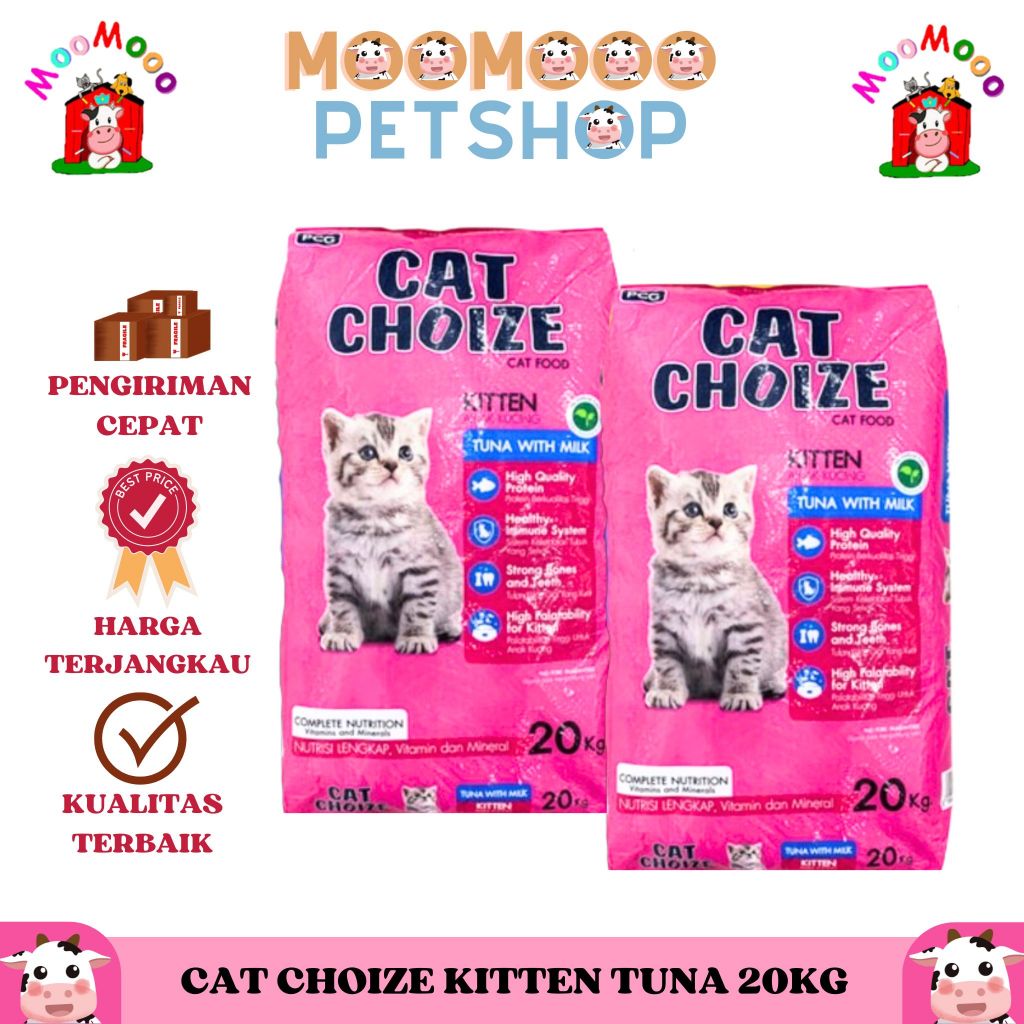 Jual Makanan Kucing Cat Choize Kitten 20kg / Cat Food Kitten Tuna 20kg ...
