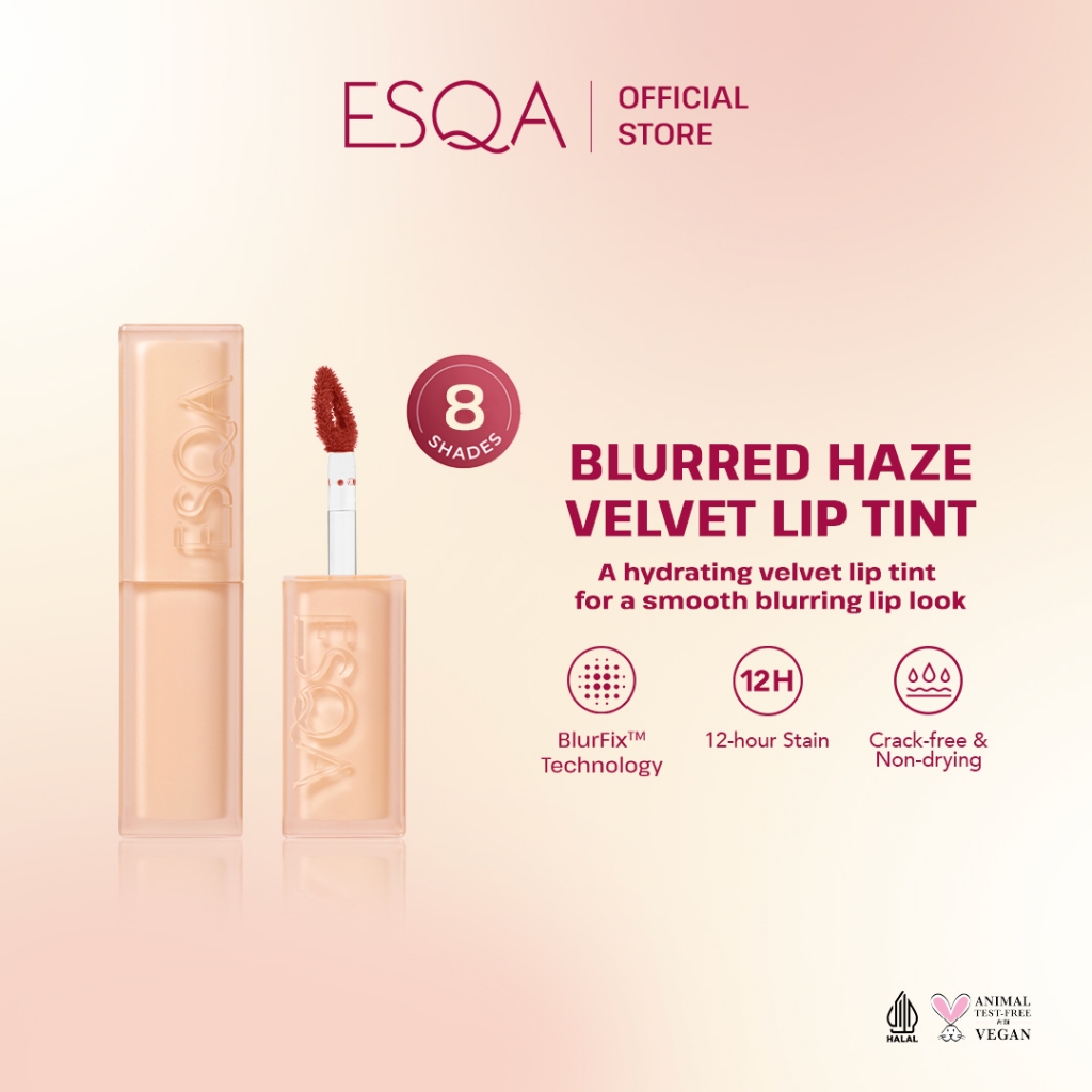 Jual ESQA Blurred Haze Velvet Lip Tint | Shopee Indonesia