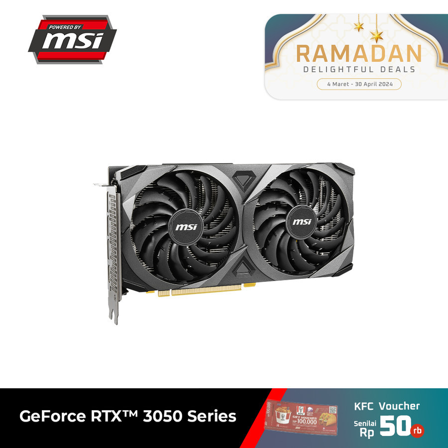 Jual MSI GeForce RTX 3050 GAMING X 8G | Shopee Indonesia