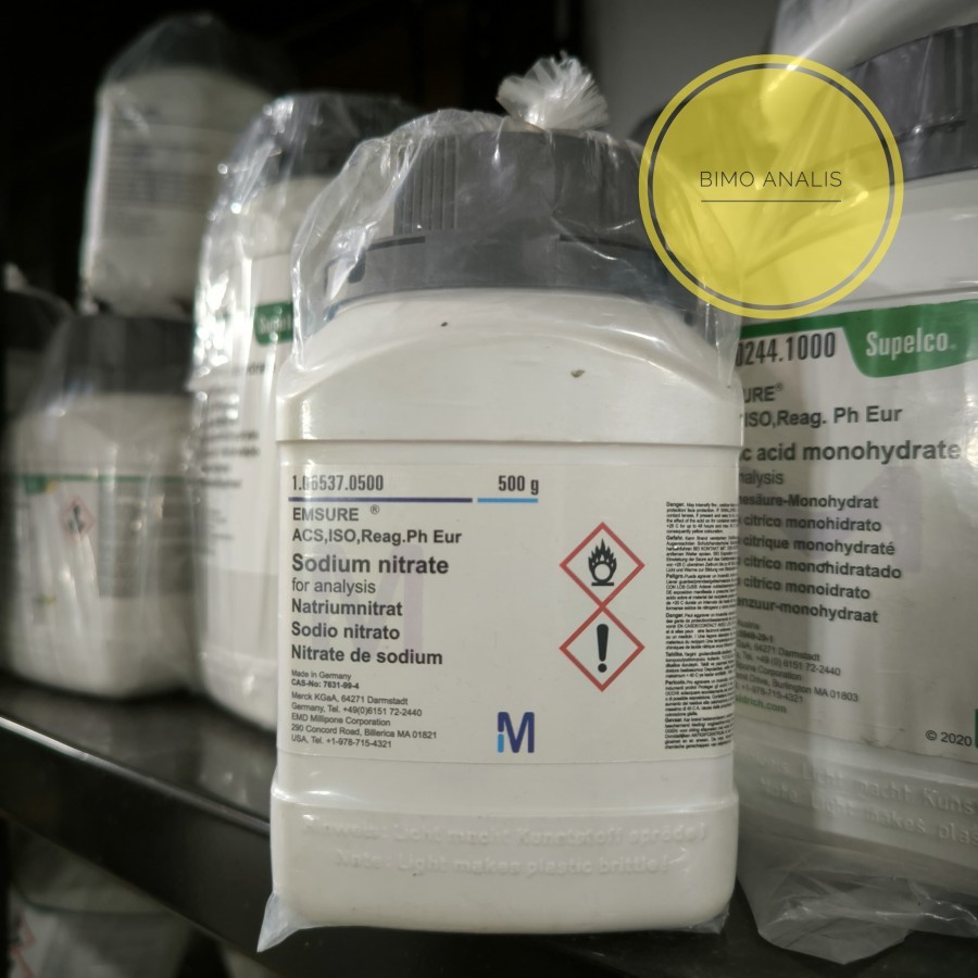 Jual SODIUM NITRATE Merck 106537 500gram / Natrium Nitrat NaNO3 Pro ...