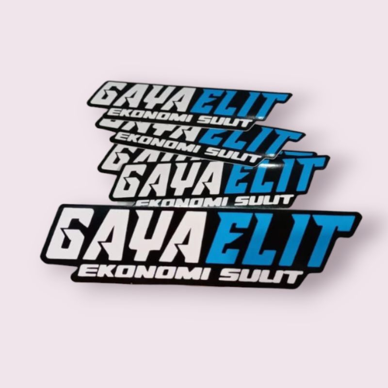 Jual Stiker Catting Logo Timbul Gaya Elit Ekonomi Sulit | Shopee Indonesia