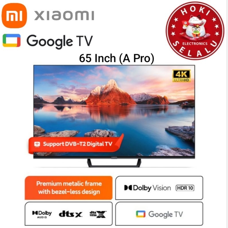 Jual Mi Xiaomi TV 65 Inch A Pro Smart Google Digital TV 4K UHD HDR ...