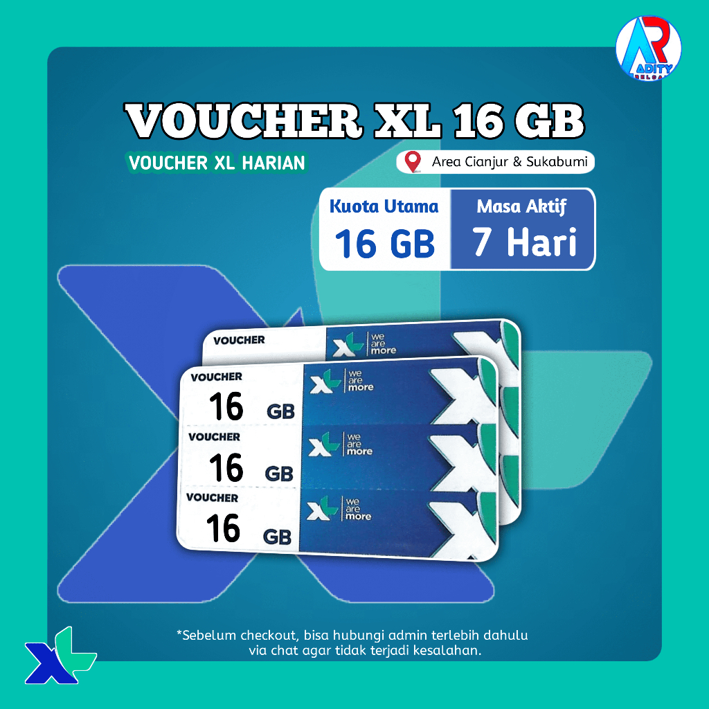 Jual Voucher XL MINI (XL) 16GB 7Hari | Shopee Indonesia