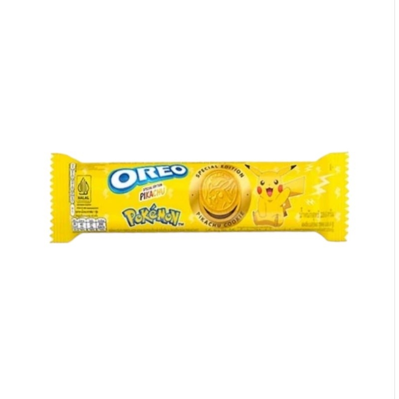 Jual Oreo Pokemon Spesial Edition Pikachu Sandwich Cookies Choco Banana ...