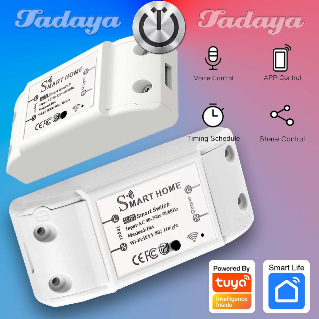 Jual Saklar Listrik Wifi Switch 10A Breaker On Off Home Automation Wifi ...