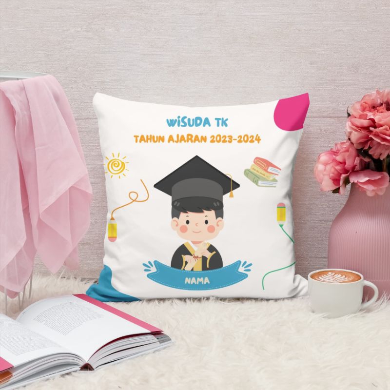 Jual SOUVENIR BANTAL CUSTOM GRADUATION TK / WISUDA TK / BANTAL PRINTING ...