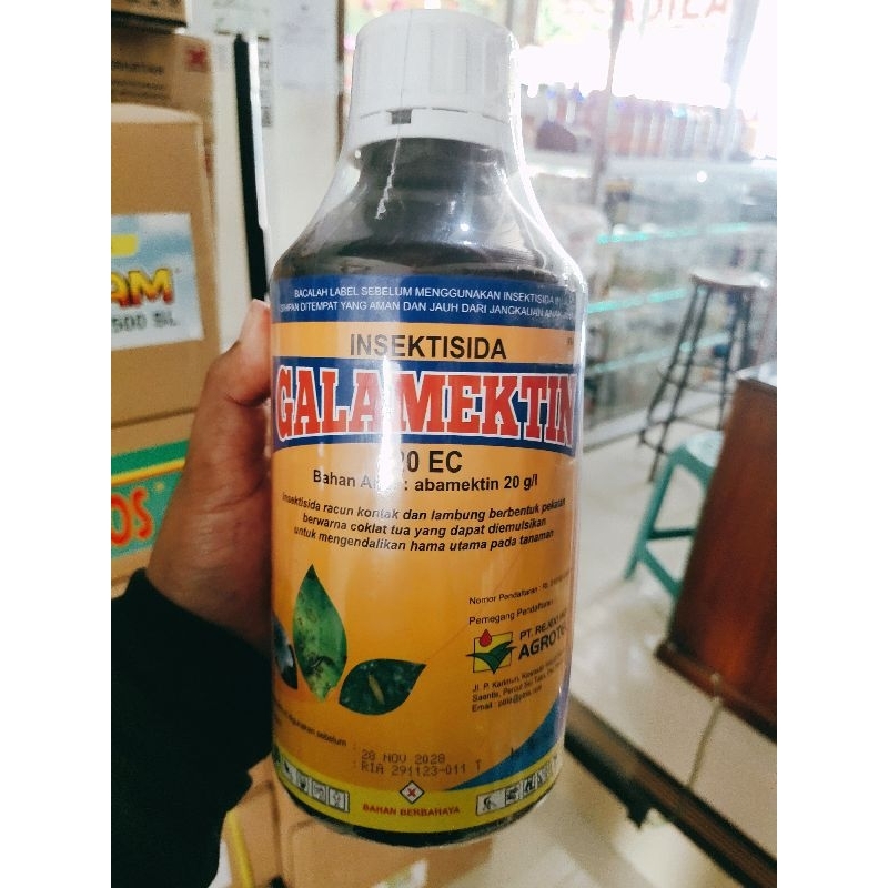 Jual INSEKTISIDA ABAMEKTIN GALAMEKTIN 20EC ORIGINAL 1LITER | Shopee ...