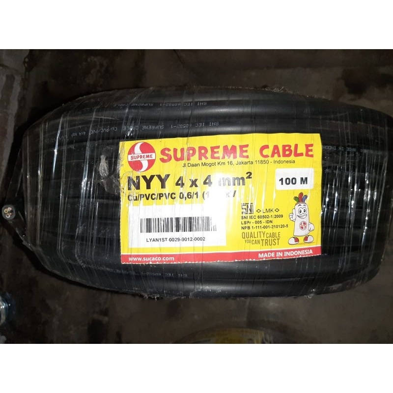 Jual kabel NYY 4x4 100 meter supreme | Shopee Indonesia